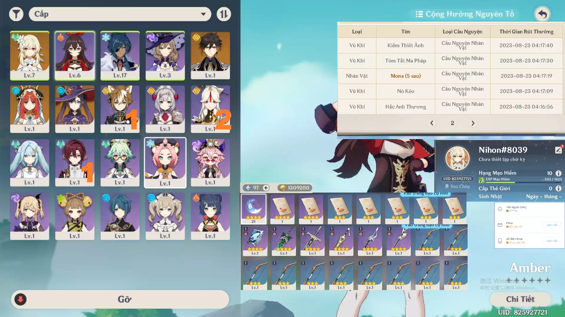 Chi tiết acc Normal #211780