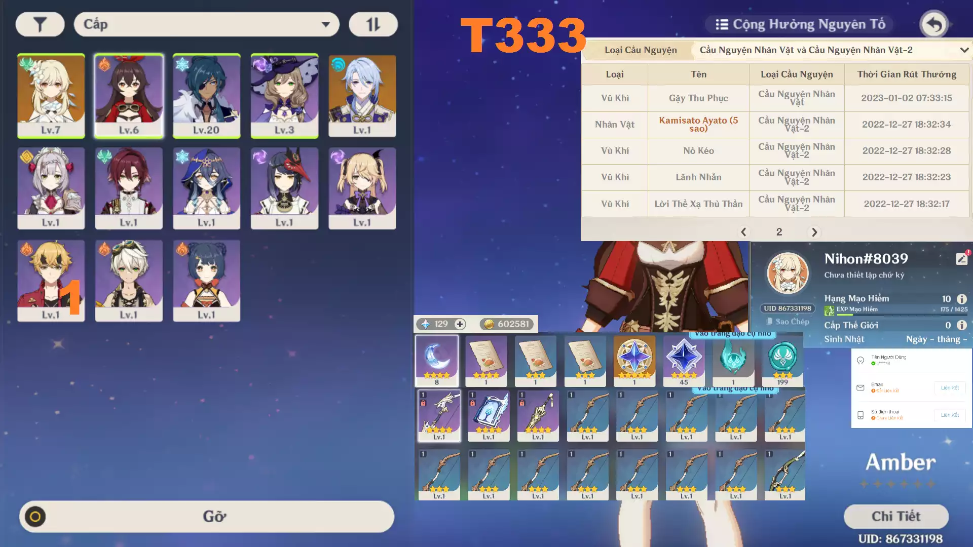 Chi tiết acc Normal #123060