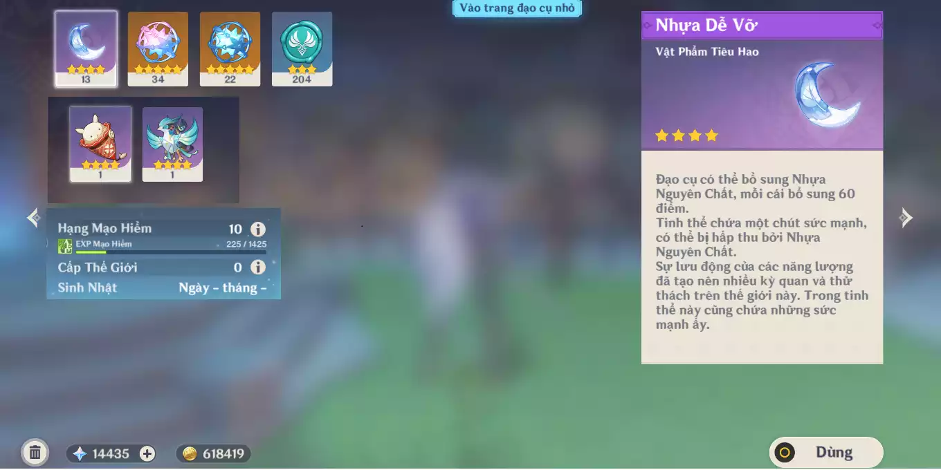 Chi tiết acc Reroll #101601