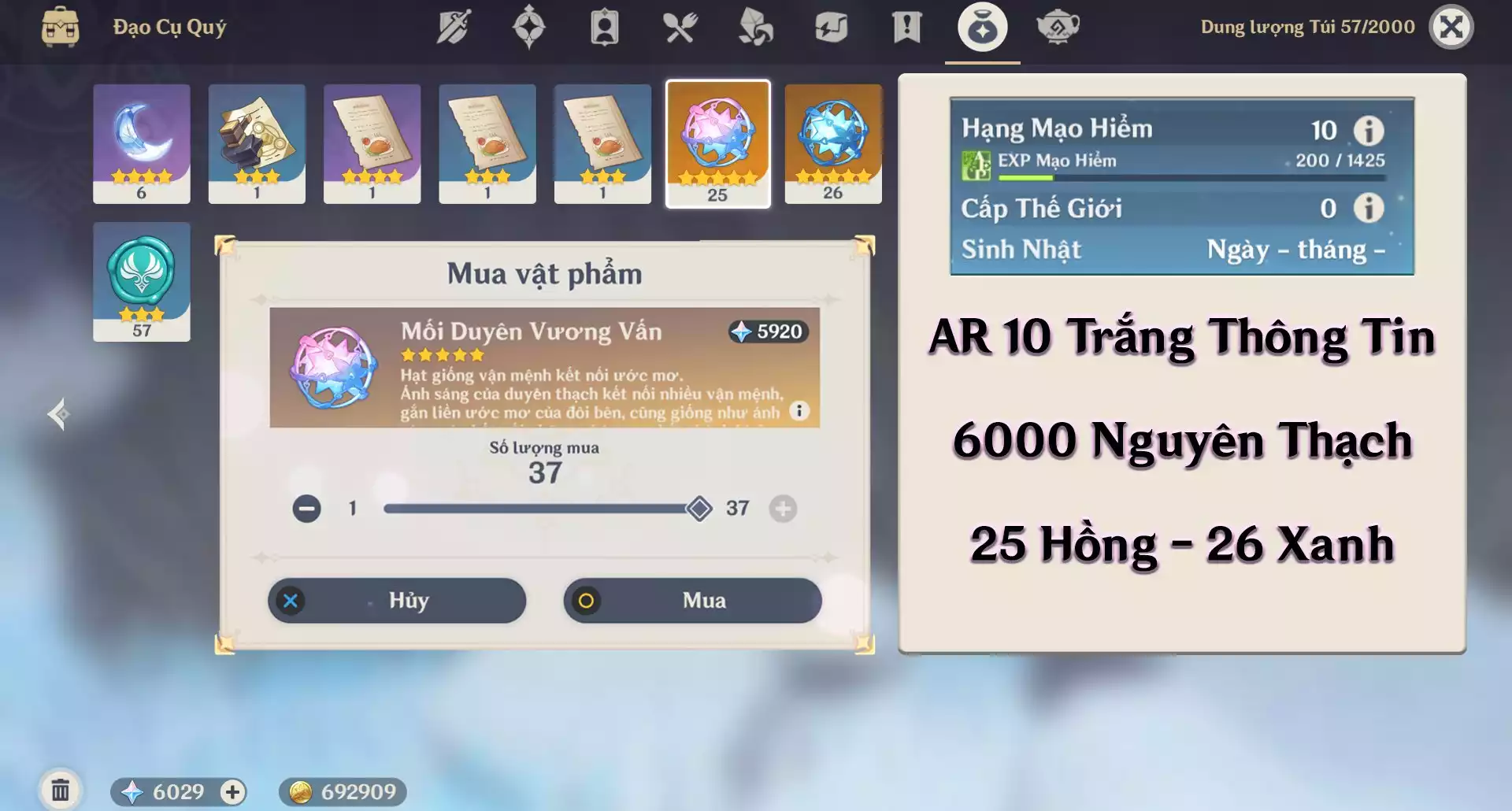 Chi tiết acc Reroll #181856