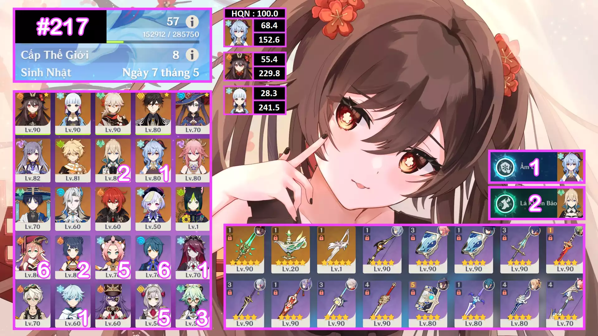 Chi tiết acc Vip #333003