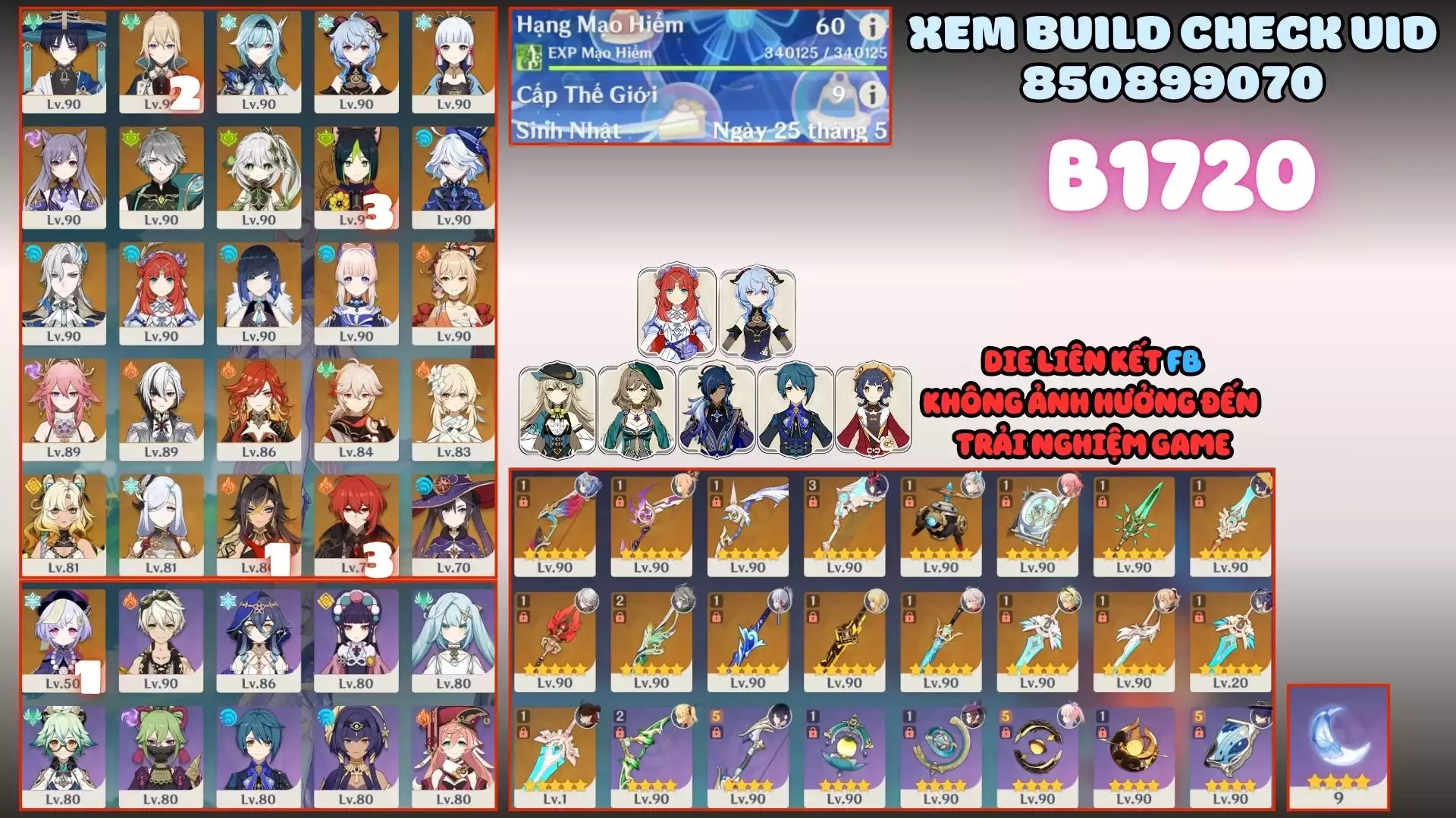 Chi tiết acc Vip #351171