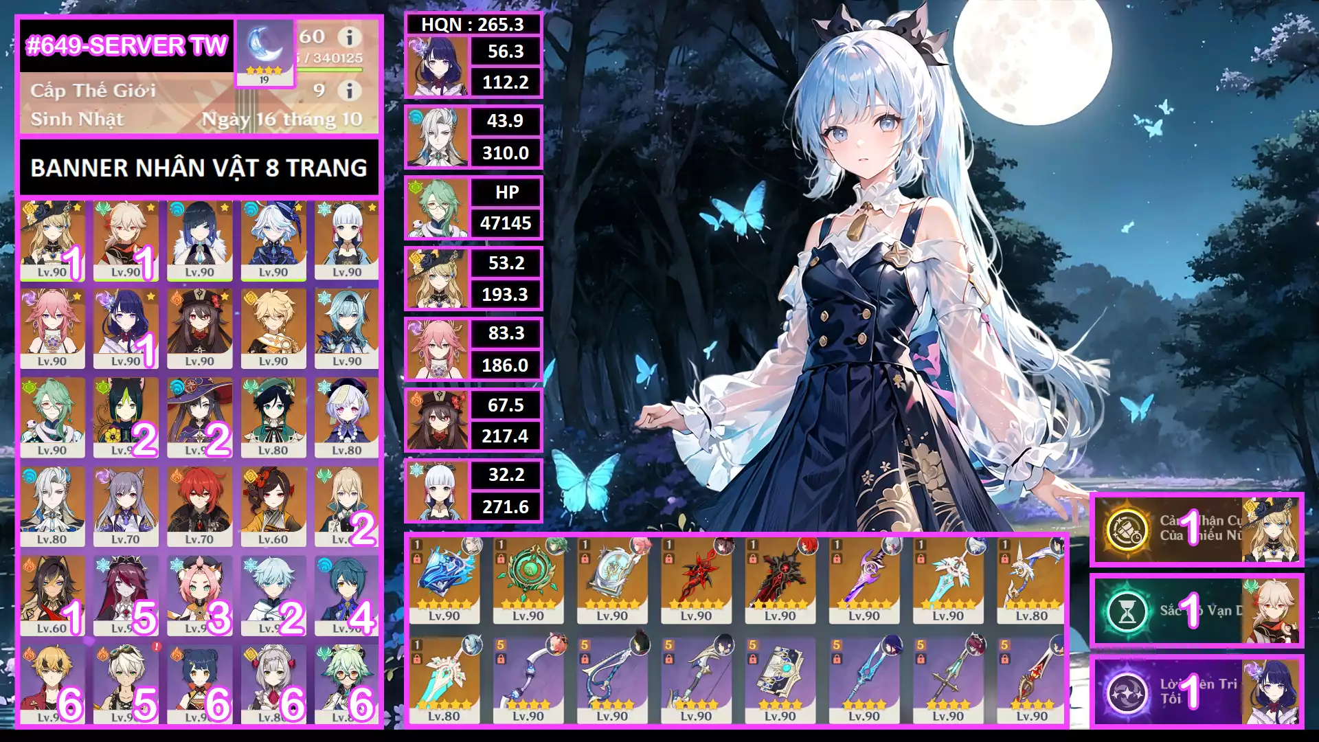 Chi tiết acc Vip #334365