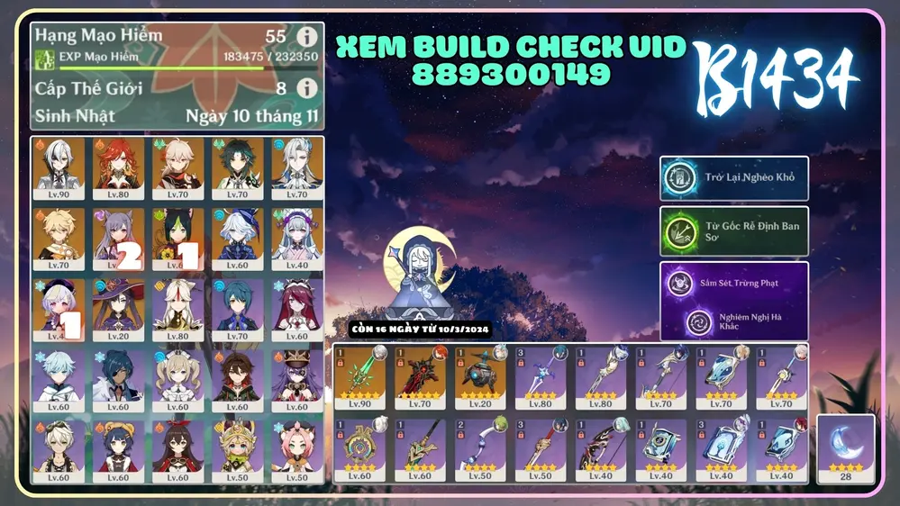 Chi tiết acc Vip #335023