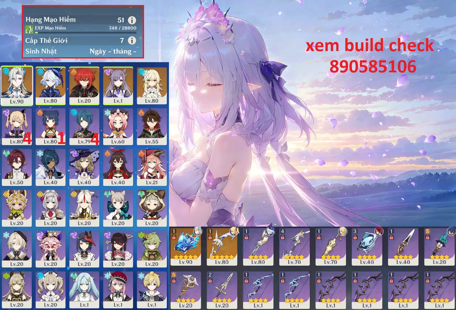 Chi tiết acc Vip #336901