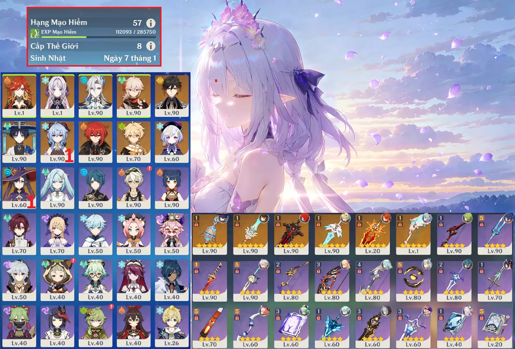 Chi tiết acc Vip #352489