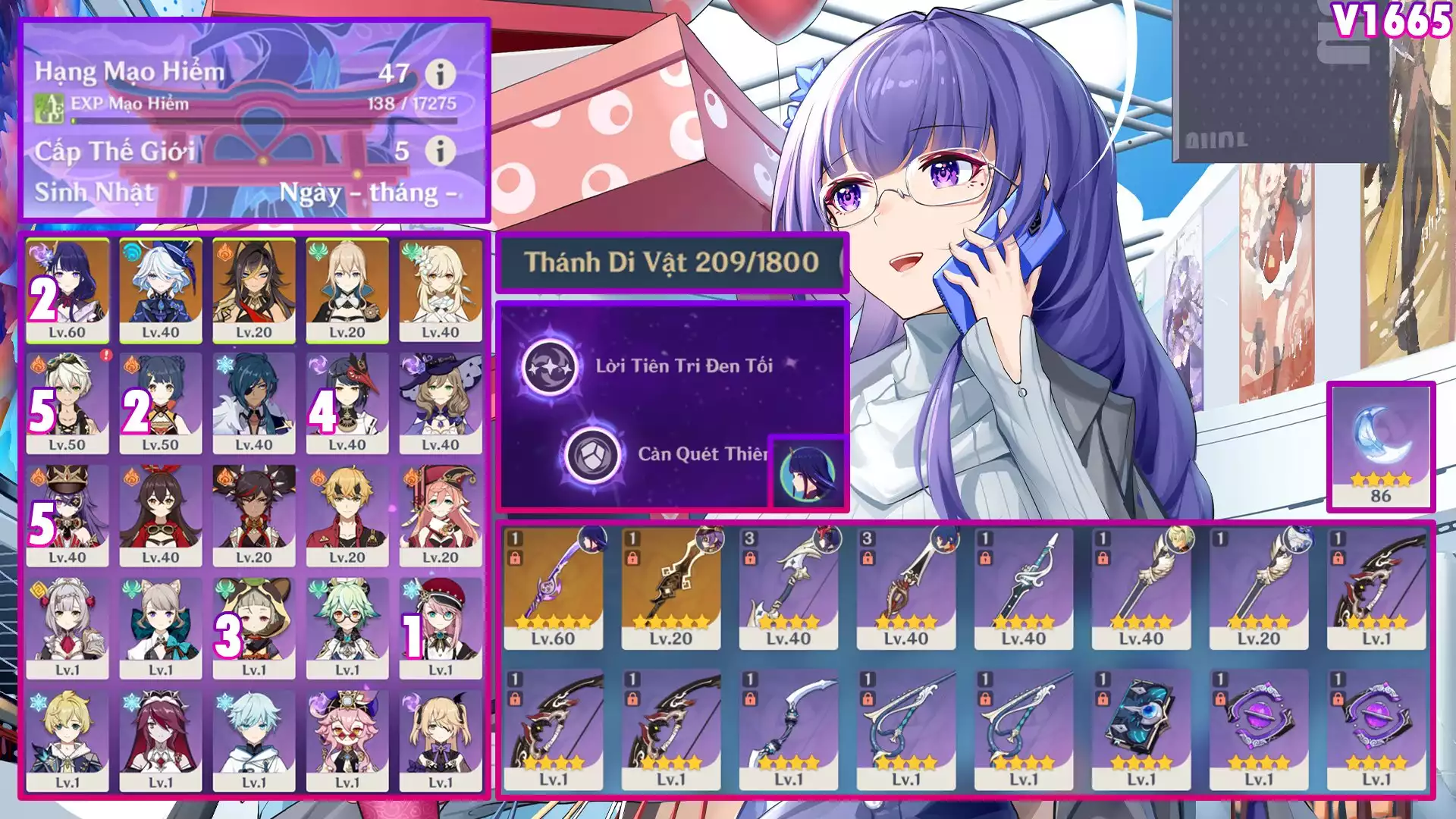 Chi tiết acc Vip #258101